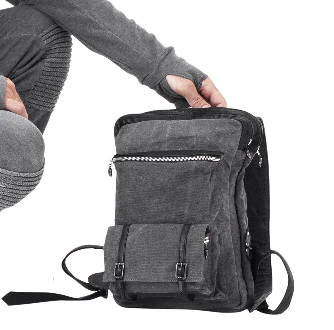 Triple claw back pack - Combo Denim/Leather – JAN HILMER